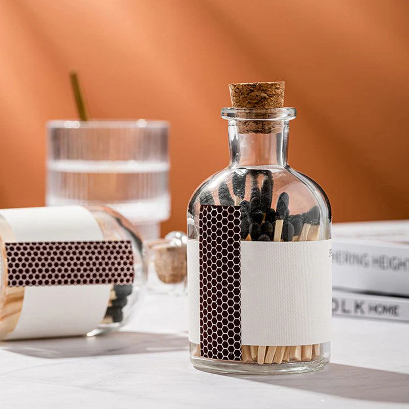 DECOR MATCHES - Glass jar of matches – Bloom & Glo